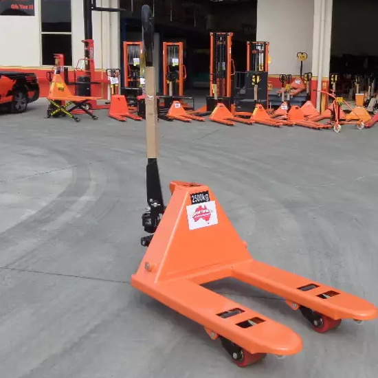 Short and Narrow 2.5 Ton Pallet Jack Low Profile | Waste Bins ...