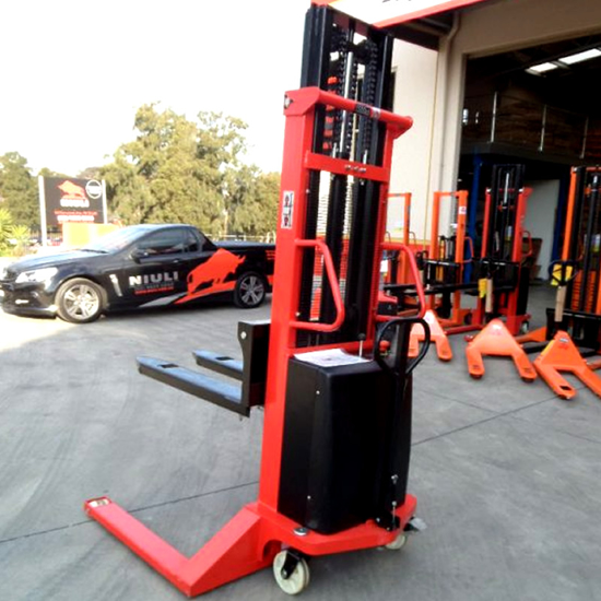 Semi Electric Straddle Stacker | Straddle Stacker Australia | Waste ...