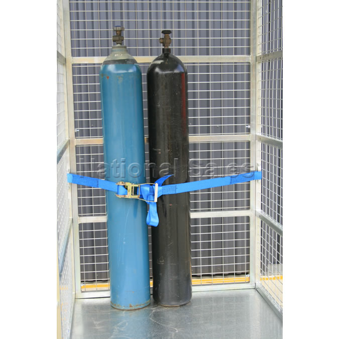 Lockable Shelves Storage Cage Assembled | Waste Bins | Forklift and ...