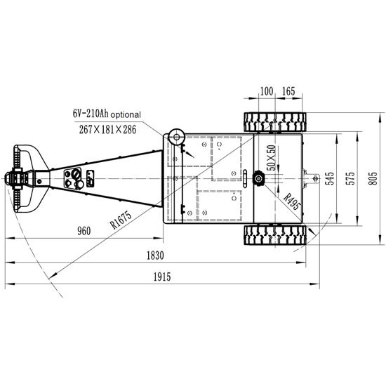 Electric Tug 3500kg Heavy Duty with Towbar and Hitch | Waste Bins ...