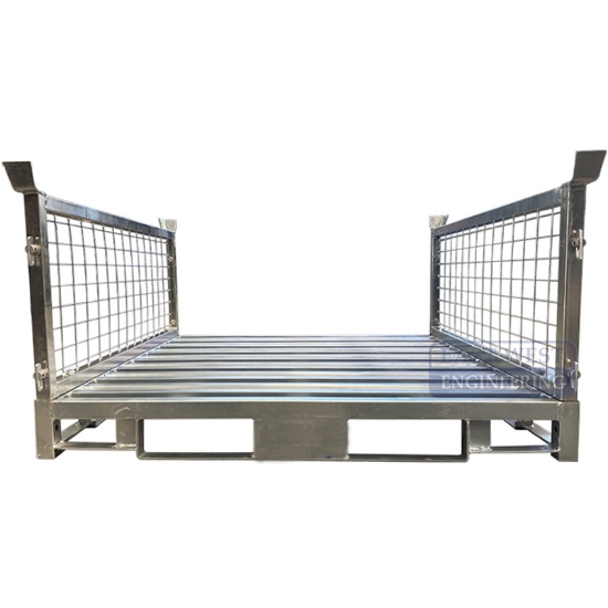 Steel Pallet Cage 1000Kg WLL (Half Size) | Waste Bins | Forklift and ...